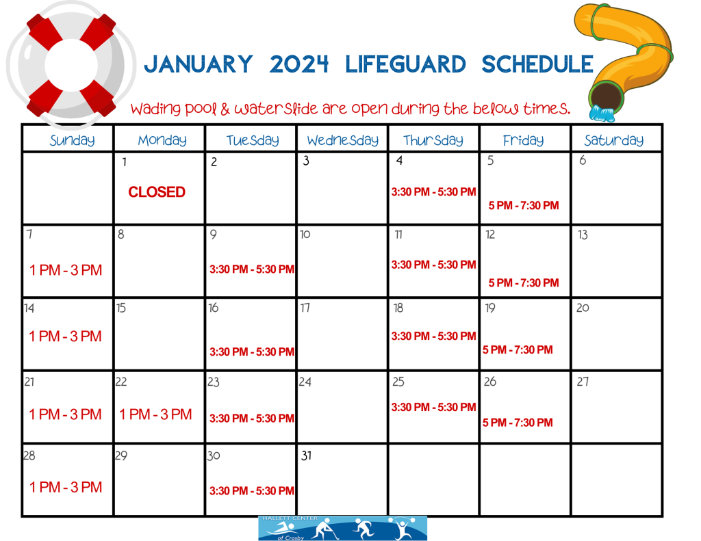 JAN Lifeguard updated - Hallett Center of Crosby
