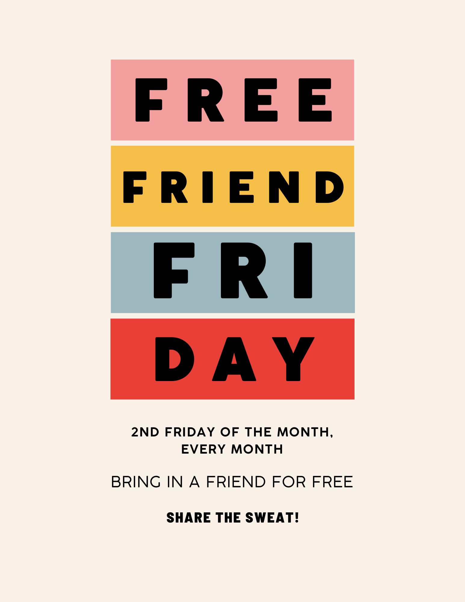 Free Friend Friday - Hallett Center of Crosby